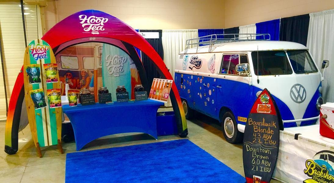 Hoop Tea Inflatable Tent for Sampling