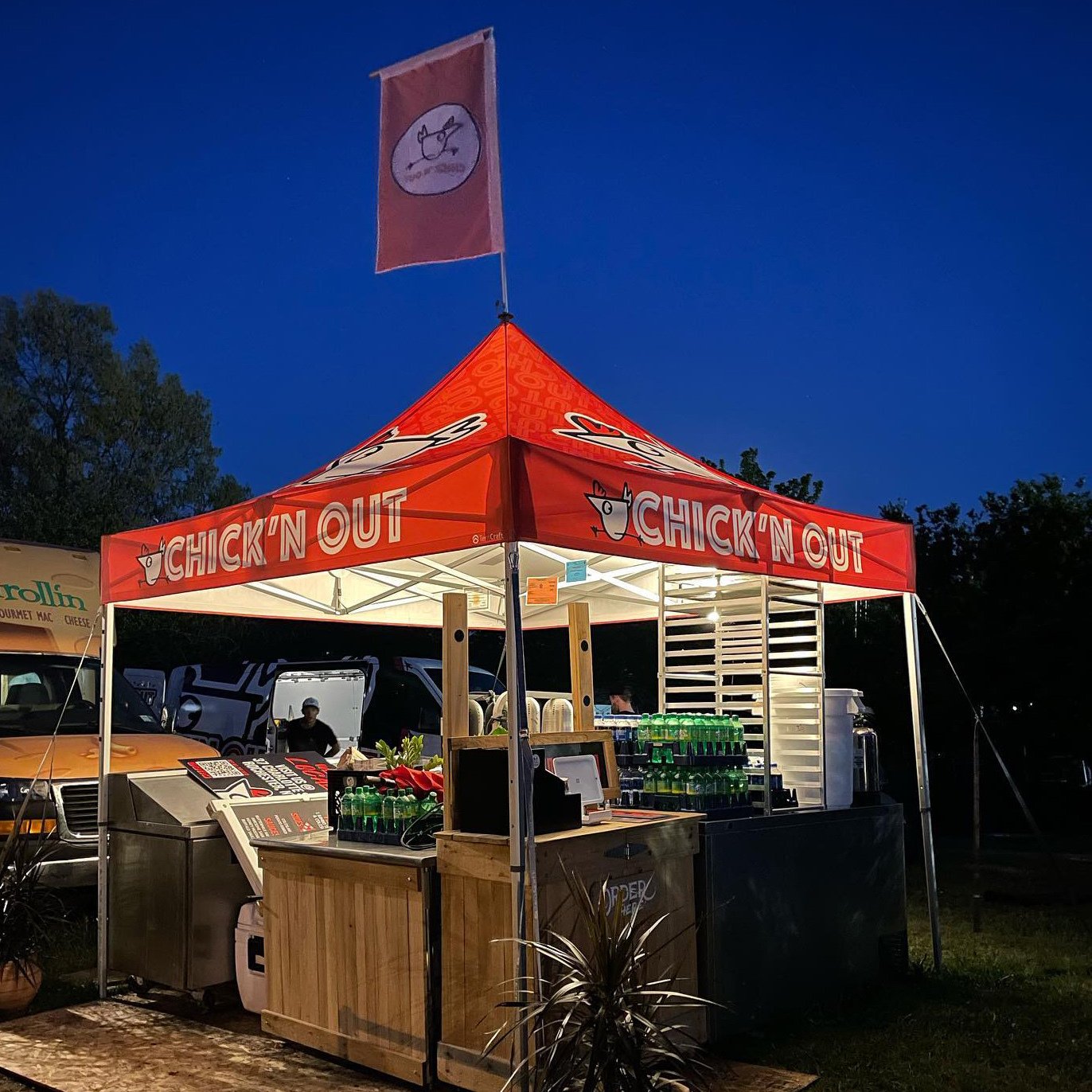 Chick'n Out 10x10 Pop-up Vendor Tent