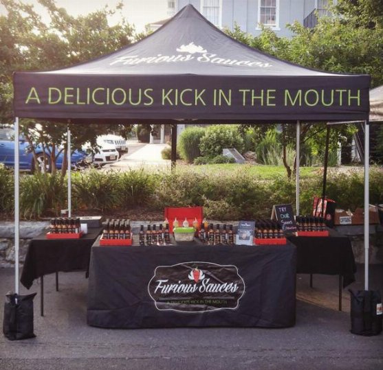 Furious Sauces Custom Sampling Tent
